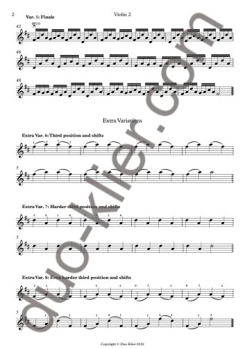 Frère Jacques Virtuoso Variations by Traditional | Duo Klier