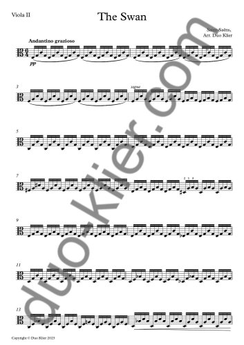 The Swan (Viola Duet) by Saint-Saëns | Duo Klier